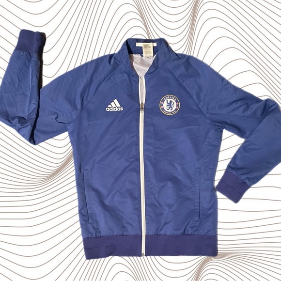 adidas | Jackets & Coats | Chelsea 2516 Authentic Soccer Anthem Track ...